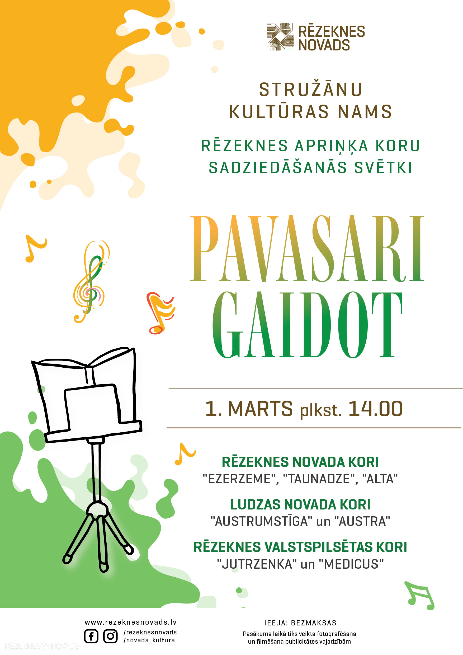 Rēzeknes apriņķa koru sadziedāšanās svētki "Pavasari gaidot."